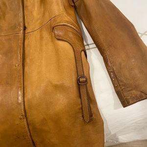 Blur | Jackets & Coats | Blur Distressed Leather Coatnever Been Worn ...